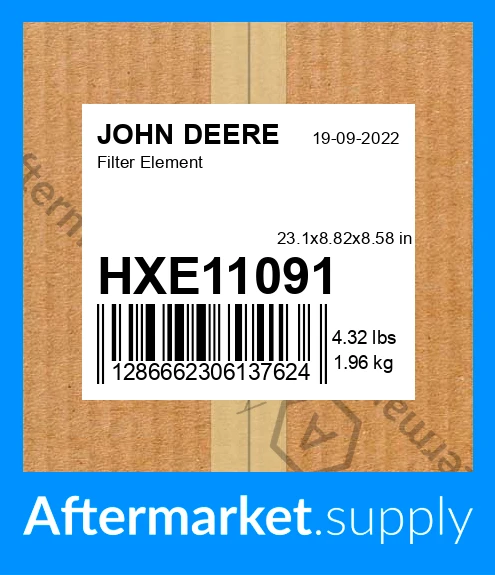 HXE11091 - Filter Element fits JOHN DEERE | Price: $102.00 to $213.54