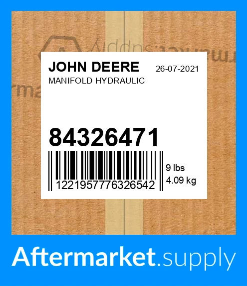 84326471 - MANIFOLD HYDRAULIC fits JOHN DEERE