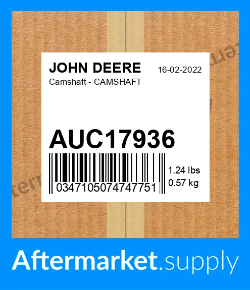 auc17936 - Camshaft - CAMSHAFT fits JOHN DEERE | Price: $49.99