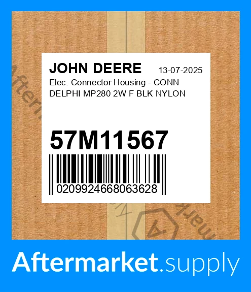57m11567 - Elec. Connector Housing - CONN DELPHI MP280 2W F BLK NYLON ...