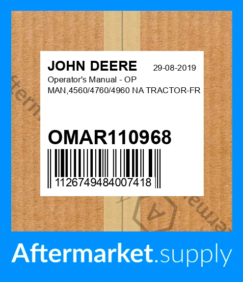 omar110968 - Operator's Manual - OP MAN,4560/4760/4960 NA TRACTOR-FR ...