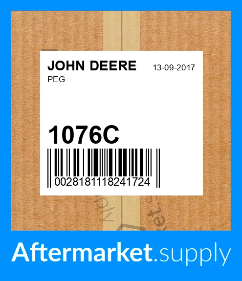 1076C - PEG fits JOHN DEERE