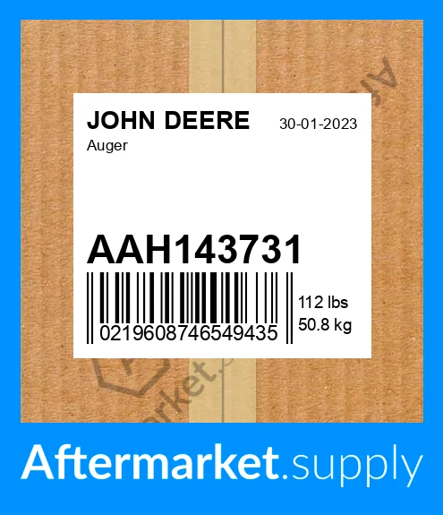 AAH143731 - Auger fits JOHN DEERE