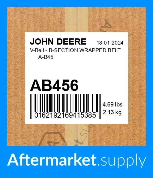 ab456 - V-Belt - B-SECTION WRAPPED BELT A-B45 fits JOHN DEERE