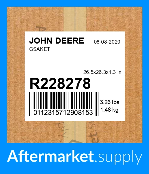 R228278 - GSAKET fits JOHN DEERE | Price: $159.07 to $234.29