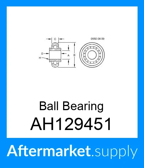 AH129451 - Ball Bearing fits JOHN DEERE | Price: $17.00 to $77.94