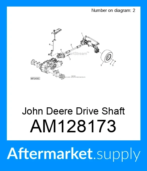 am128173 - Drive Shaft fits JOHN DEERE | Price: $746.89