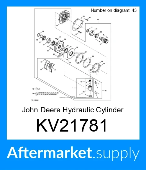 kv21781 - Hydraulic Cylinder fits JOHN DEERE | Price: $1,734.17