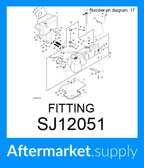 SJ12051 - FITTING fits JOHN DEERE | Price: $30.65 to $44.15