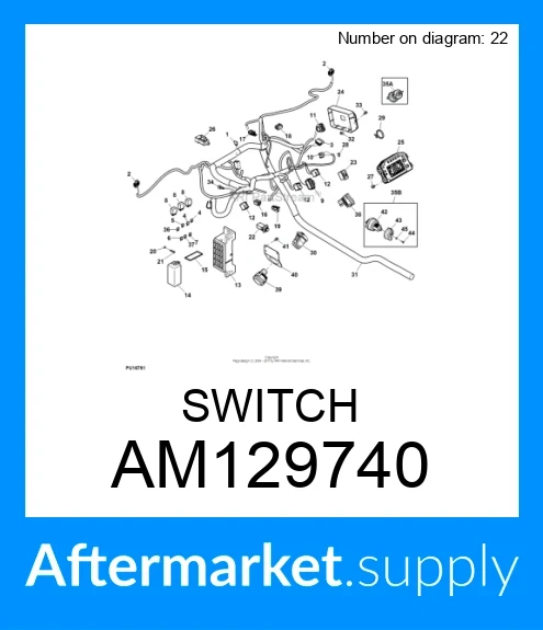 AM129740 - SWITCH fits JOHN DEERE