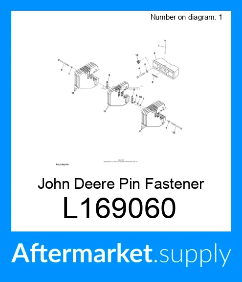 l169060 - Pin Fastener fits JOHN DEERE | Price: $42.99 to $100.92