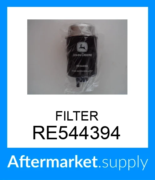 RE544394 - FILTER fits JOHN DEERE | Price: $20.00 to $227.99