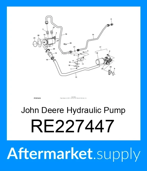 RE227447 - Hydraulic Pump fits JOHN DEERE | Price: $514.79 to $825.00