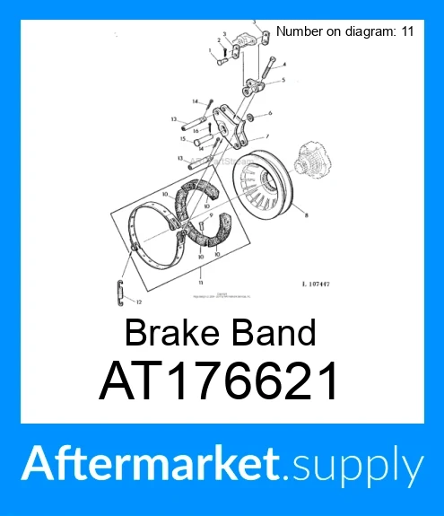 at176621 - Brake Band fits JOHN DEERE | Price: $134.00 to $227.20
