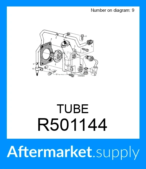 R501144 - TUBE fits JOHN DEERE | Price: $43.37 to $79.50