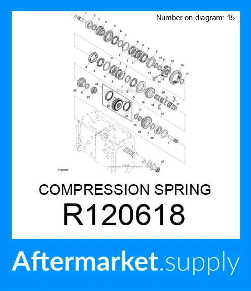 R120618 - COMPRESSION SPRING fits JOHN DEERE | Price: $150.00