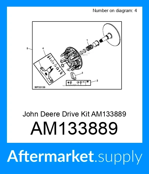 am133889 - Drive Kit fits JOHN DEERE | Price: $913.47