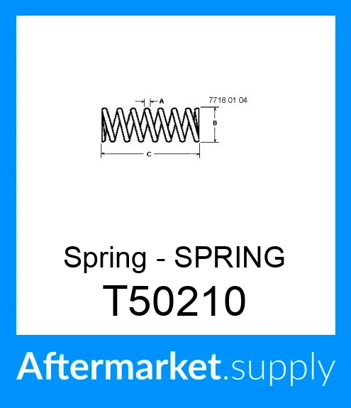 T50210 - Spring - SPRING fits JOHN DEERE | Price: $14.76 to $15.95