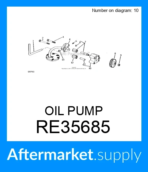 RE35685 - OIL PUMP (NRE55343, NRE35685, RE515746, RE52020) fits JOHN ...