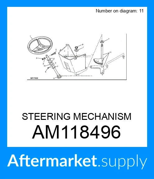 AM118496 - STEERING MECHANISM fits JOHN DEERE | Price: $65.00 to $169.22