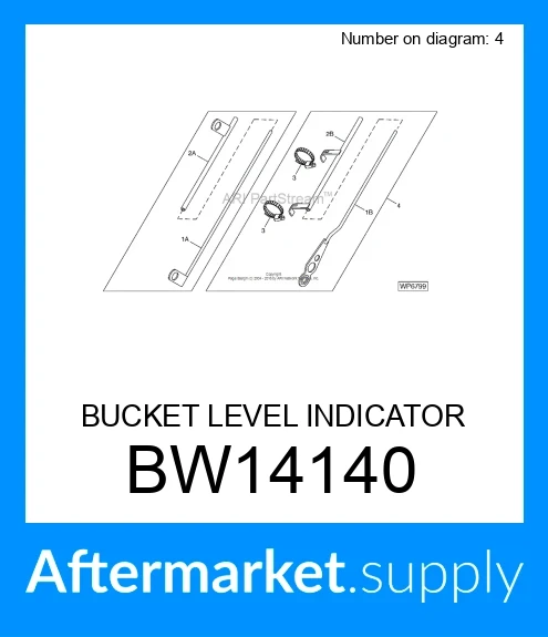 bw14140 - BUCKET LEVEL INDICATOR fits JOHN DEERE