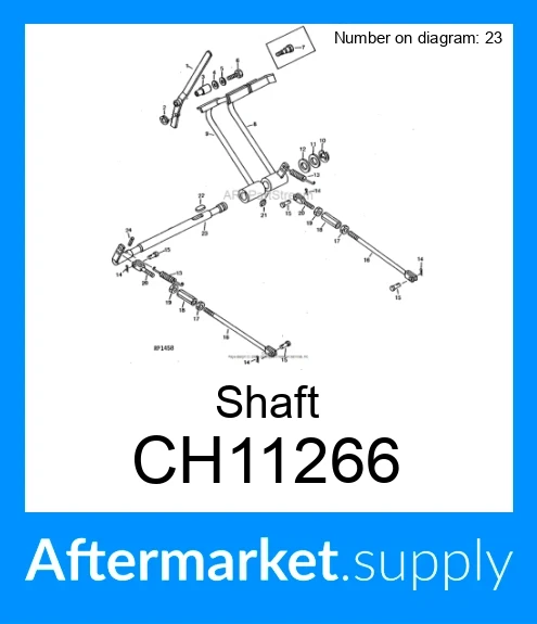 ch11266 - Shaft fits JOHN DEERE | Price: $40.00 to $48.22