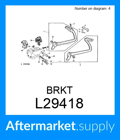 L29418 - BRKT fits JOHN DEERE