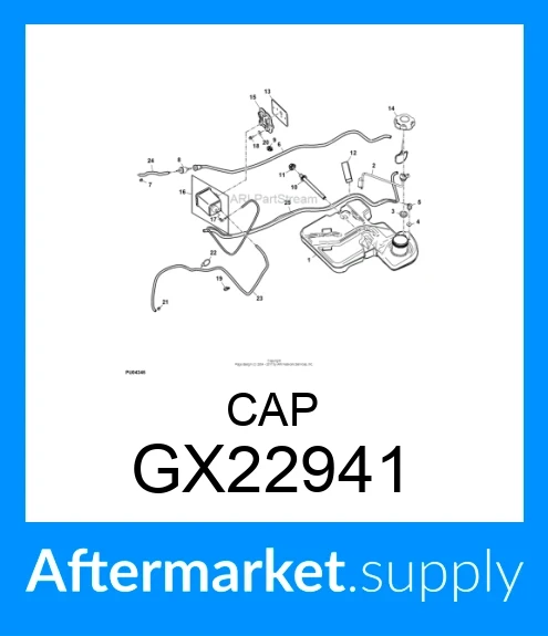 GX22941 - CAP fits JOHN DEERE | Price: $7.08