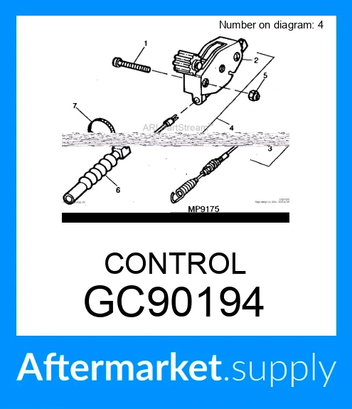 GC90194 - CONTROL fits JOHN DEERE | Price: $84.99 to $301.88