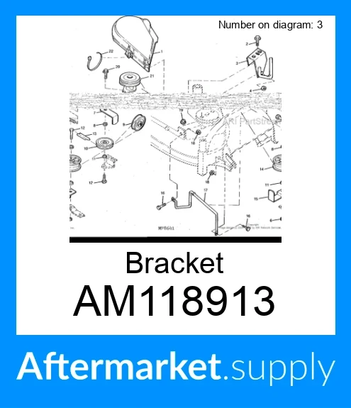 AM118913 - Bracket fits JOHN DEERE