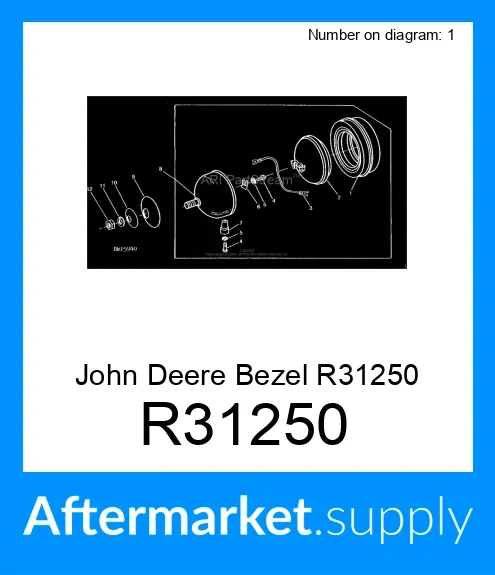 r31250 - BEZEL GUIDE fits JOHN DEERE | Price: $29.99 to $55.00