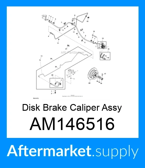 AM146516 - Disk Brake Caliper Assy - DISK BRAKE CALIPER ASSY, CALIPER ...