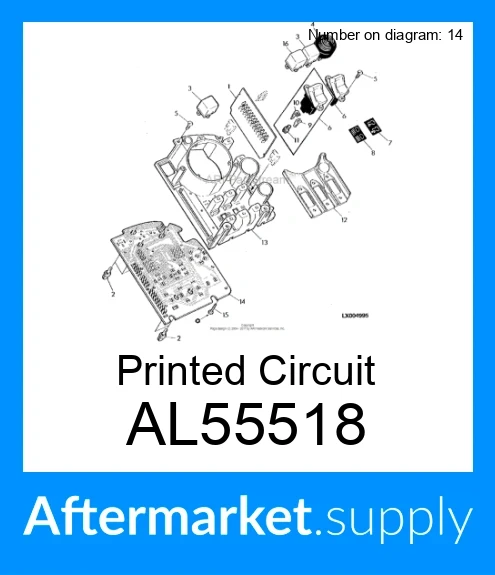 AL55518 - Printed Circuit fits JOHN DEERE | Price: $347.35 to $490.78