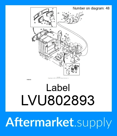 lvu802893 - Label fits JOHN DEERE