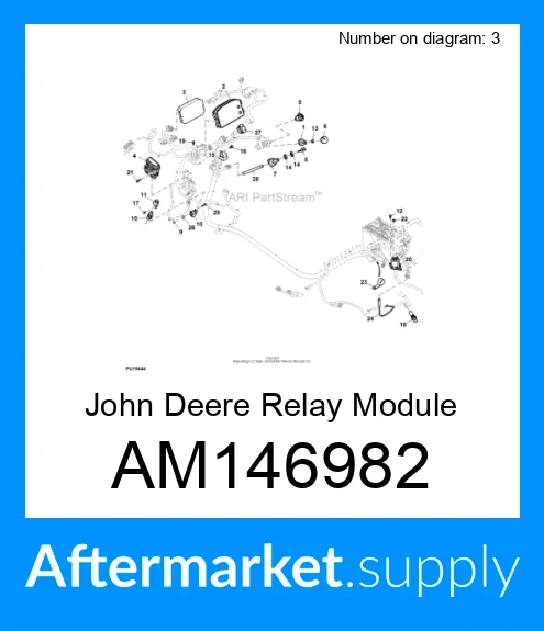 AM146982 - Relay Module fits JOHN DEERE