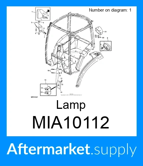 mia10112 - Lamp fits JOHN DEERE | Price: $35.00 to $94.73