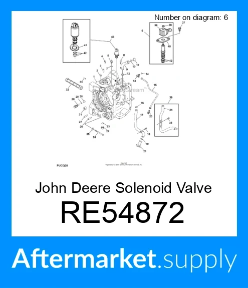 re54872 - Solenoid Valve fits JOHN DEERE | Price: $68.62 to $1,777.00