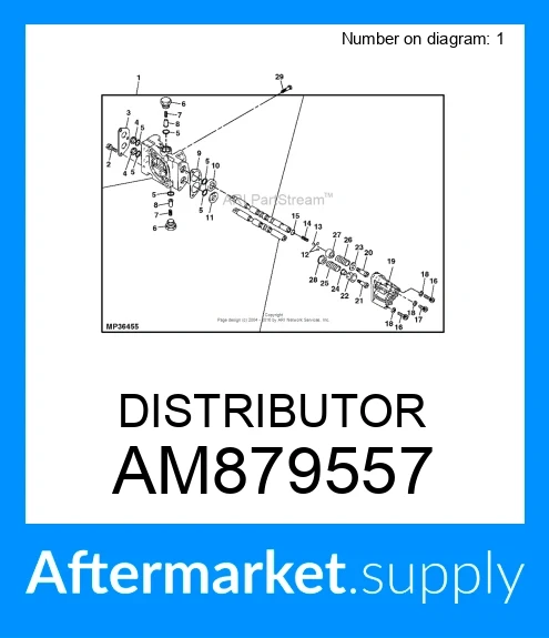 AM879557 - DISTRIBUTOR fits JOHN DEERE | Price: $490.95 to $626.20