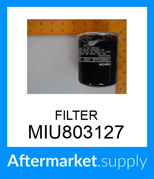 MIU803127 - FILTER fits JOHN DEERE | Price: $13.99 to $199.85