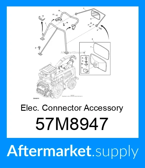 57m8947 - Elec. Connector Accessory fits JOHN DEERE