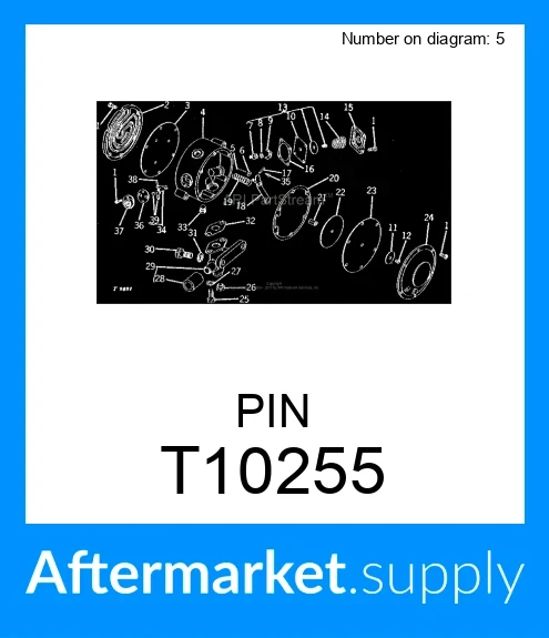 T10255 - PIN fits JOHN DEERE | Price: $0.92