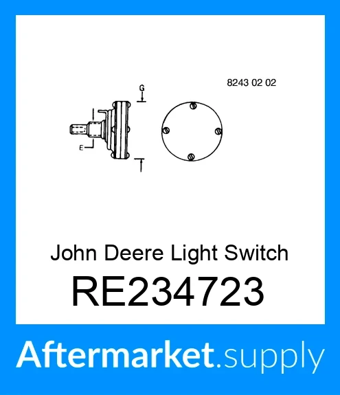 re234723 - Switch fits JOHN DEERE | Price: $31.34 to $55.00