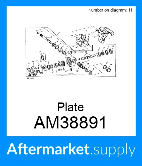 am38891 - Plate fits JOHN DEERE | Price: $100.00 to $716.99