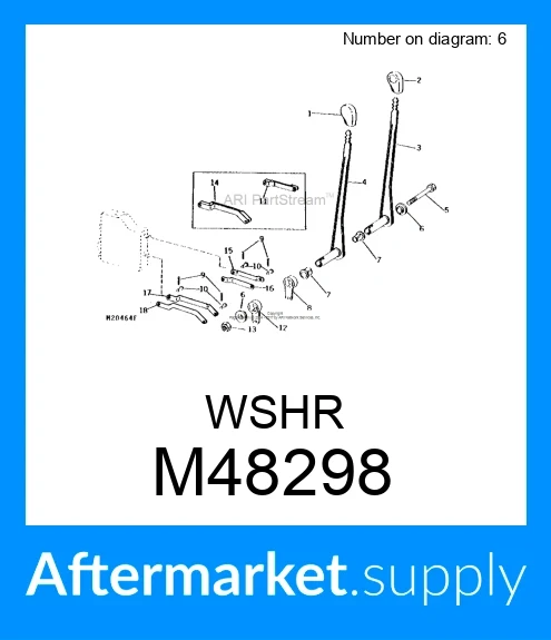 M48298 - WSHR fits JOHN DEERE | Price: $11.14