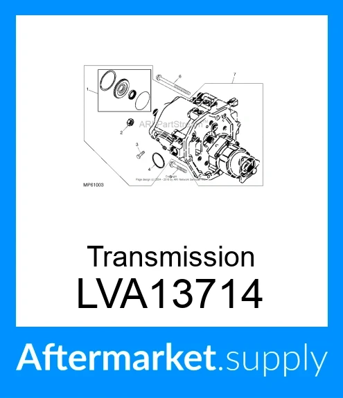 LVA13714 - Transmission fits JOHN DEERE