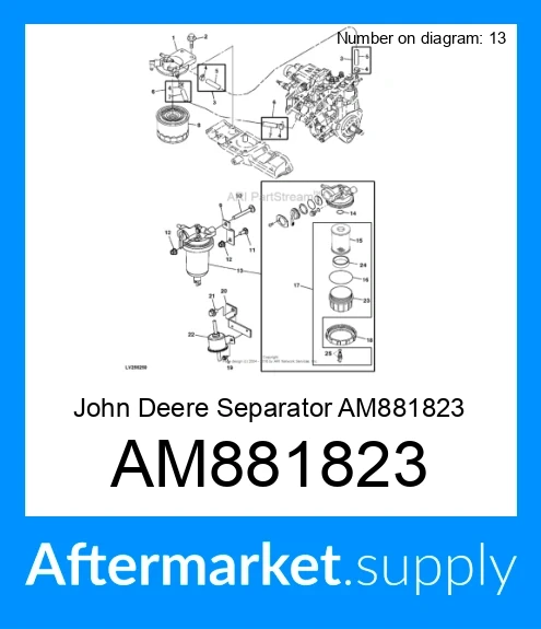 am881823 - Separator fits JOHN DEERE | Price: $39.50 to $104.44