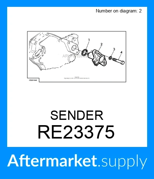 RE23375 - SENDER fits JOHN DEERE