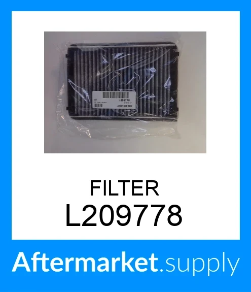 L209778 - FILTER fits JOHN DEERE | Price: $19.89 to $141.40