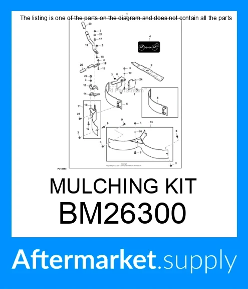 BM26300 - MULCHING KIT fits JOHN DEERE
