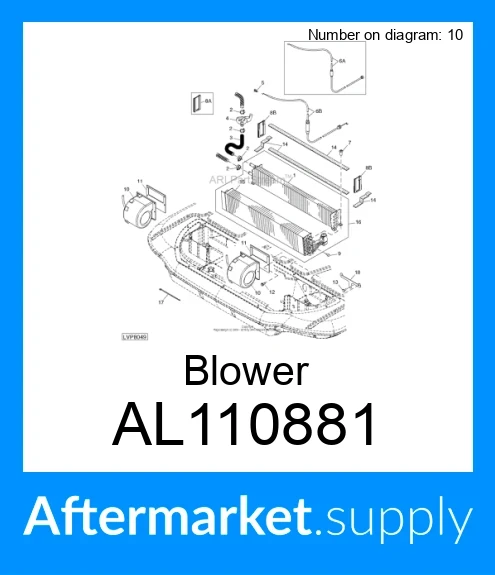 al110881 - Blower (X10173) fits JOHN DEERE | Price: $44.25 to $399.99